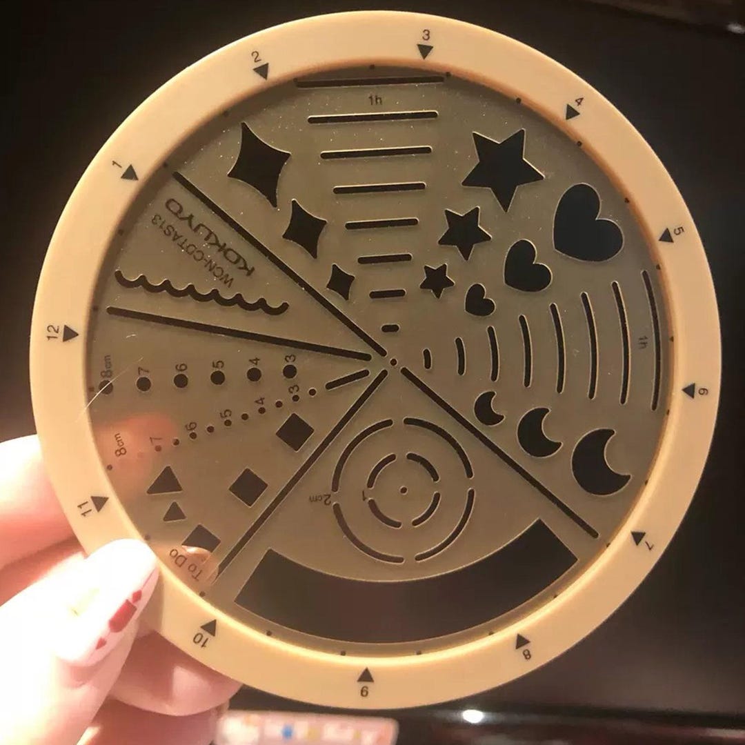 Rotating Template,mo Notebook,schedule Pattern Drawing Ruler,diy ...