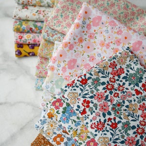 Cotton Floral Prints Fabric,sewing Fabric,idyllic Floral Fabric,cute ...