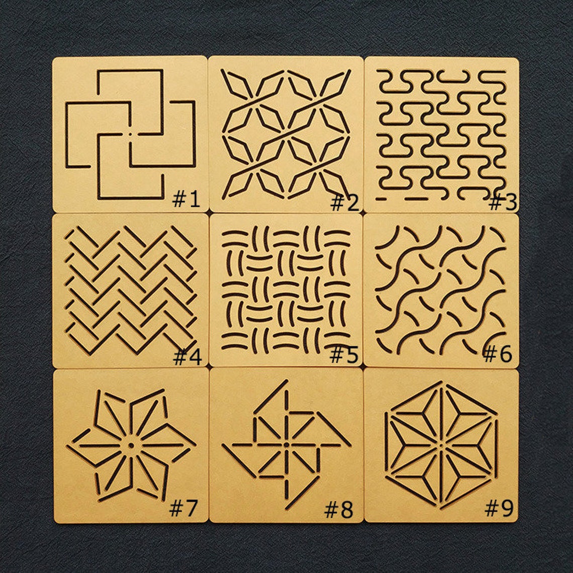 Acrylic Sashiko Stencil Sashiko embroidery pattern Quilt | Etsy