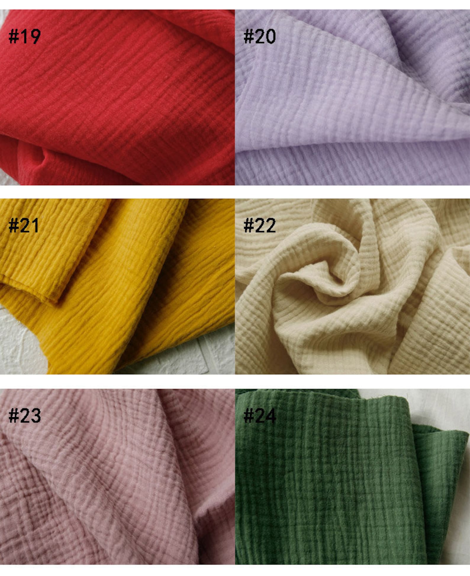 Double Layered Gauze Muslin Fabric100% Cotton Muslin Fabric - Etsy