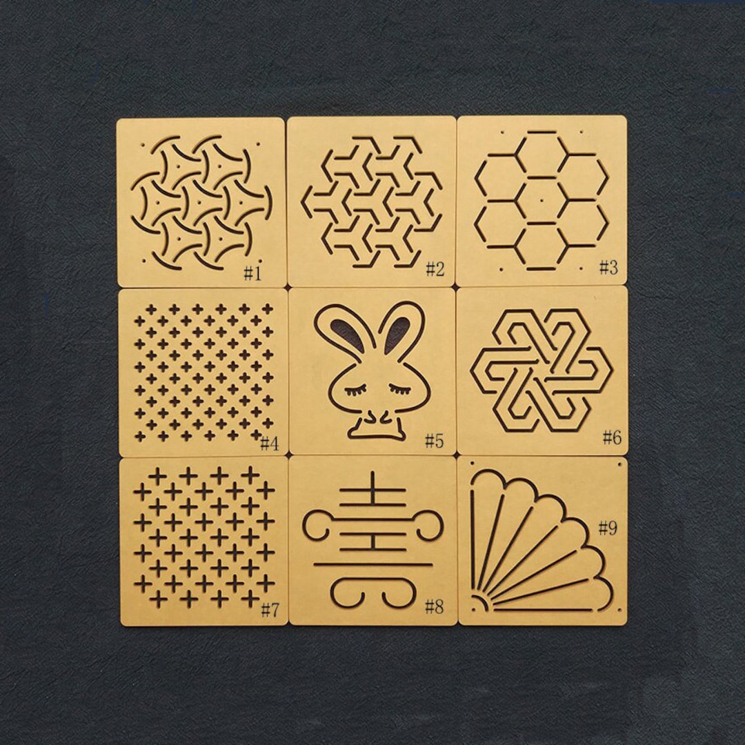 Acrylic Sashiko Stencil,sashiko Embroidery Pattern,quilt Stitch Mold ...