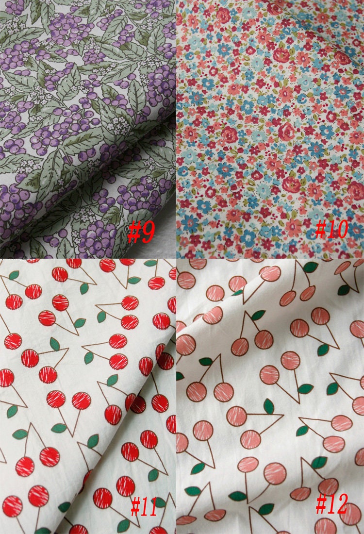 100% Cotton Fabric by the Half Yard,rose Printing Cotton Fabric,sewing ...