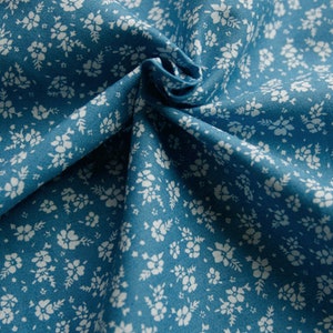100% Cotton Fabric by the Half Yard,blue and White Porcelain Printing ...