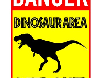 Printable Dinosaur Signs - Etsy