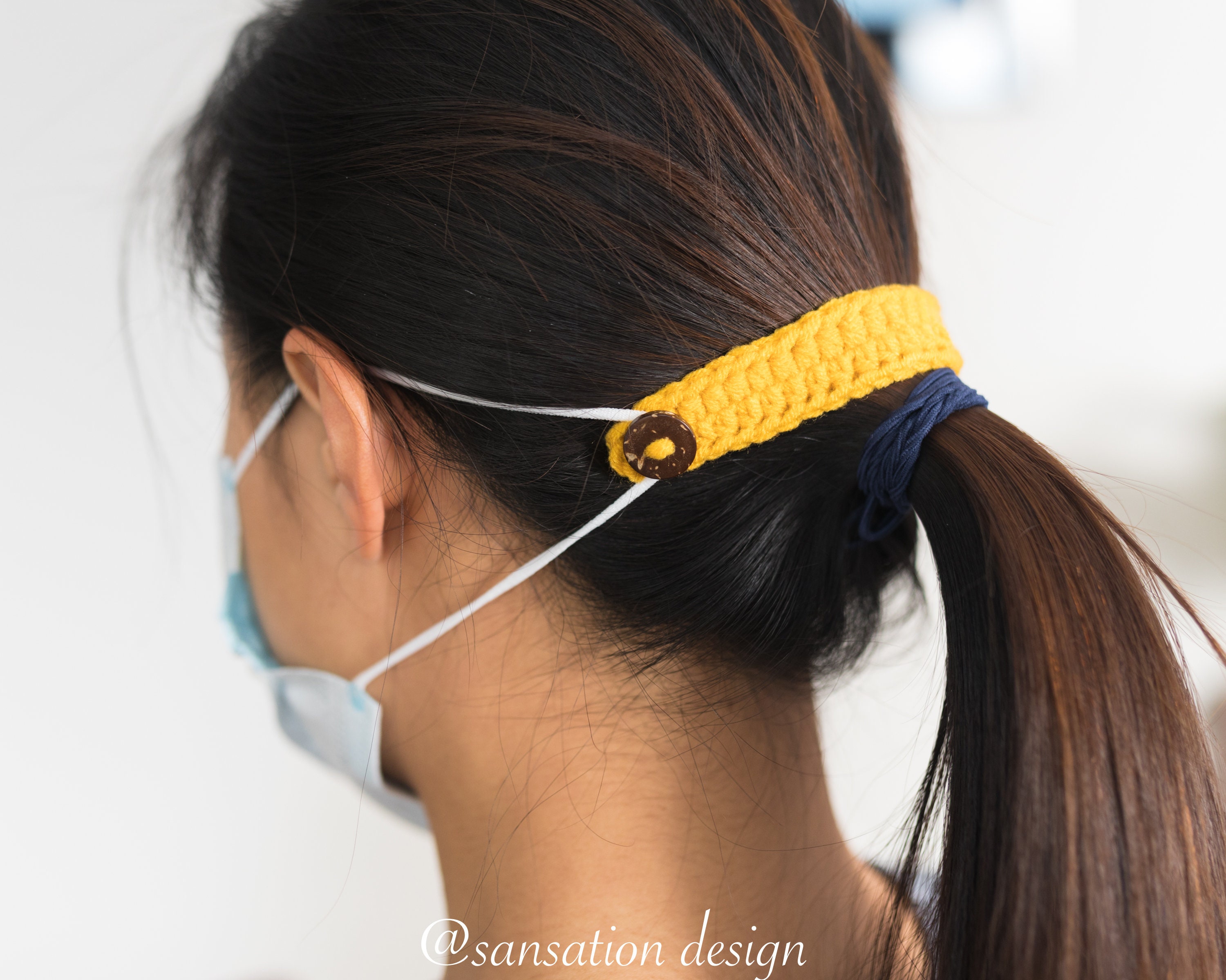 Soft ear saver for face masks/ Face mask extender /ear guard | Etsy