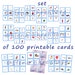 100 Printable Memory Cards, Digital Cards, Party Game, Instant PDF ...