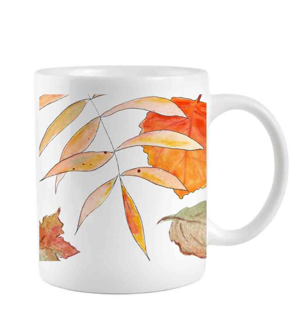 Autumn Leaves Hand Drawn Watercolor Clipart, Maple Leaf, Autumn Colors ...