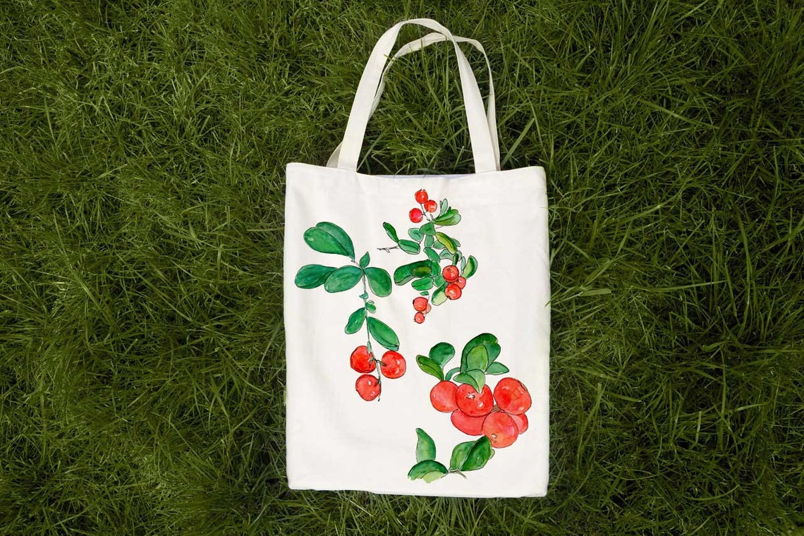 Berries Watercolor Clipart, Lingonberries & Blueberries Images, Forest ...