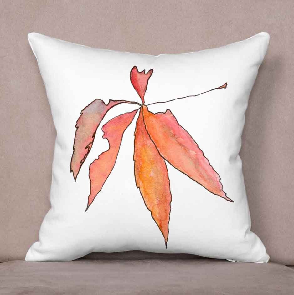 Autumn Leaves Hand Drawn Watercolor Clipart, Maple Leaf, Autumn Colors ...