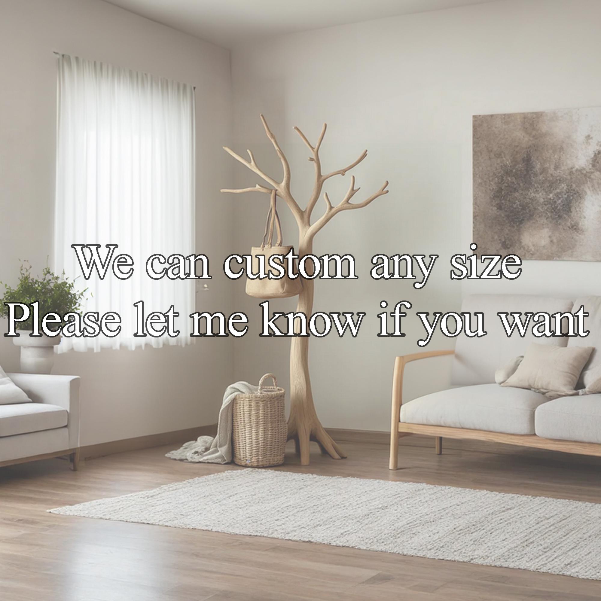 Custom Coat Rack Standing Rack Solid Wood Clothes Hanger Rustic Living ...