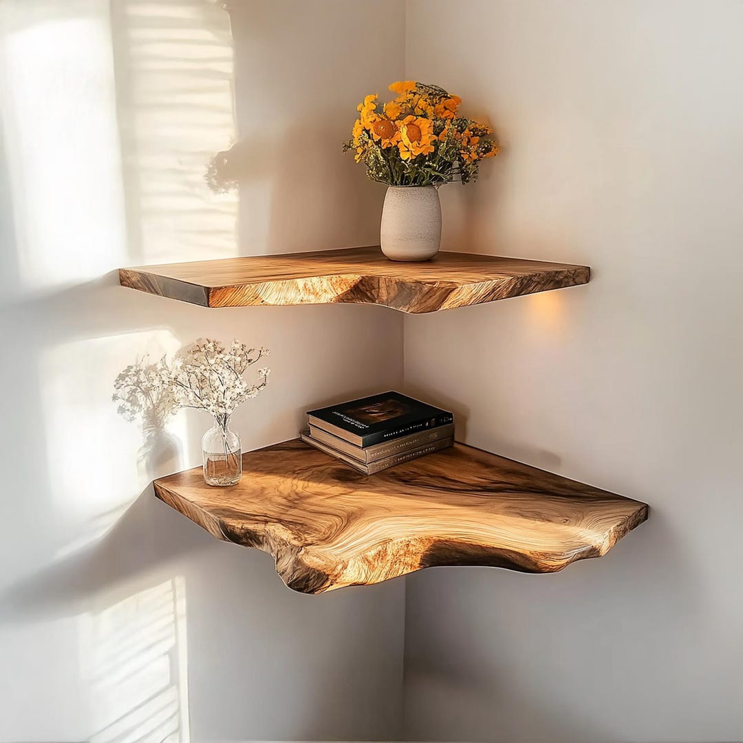 Vintage Floating Shelves Wall Mounted Floating Shelves Handmade Custom ...