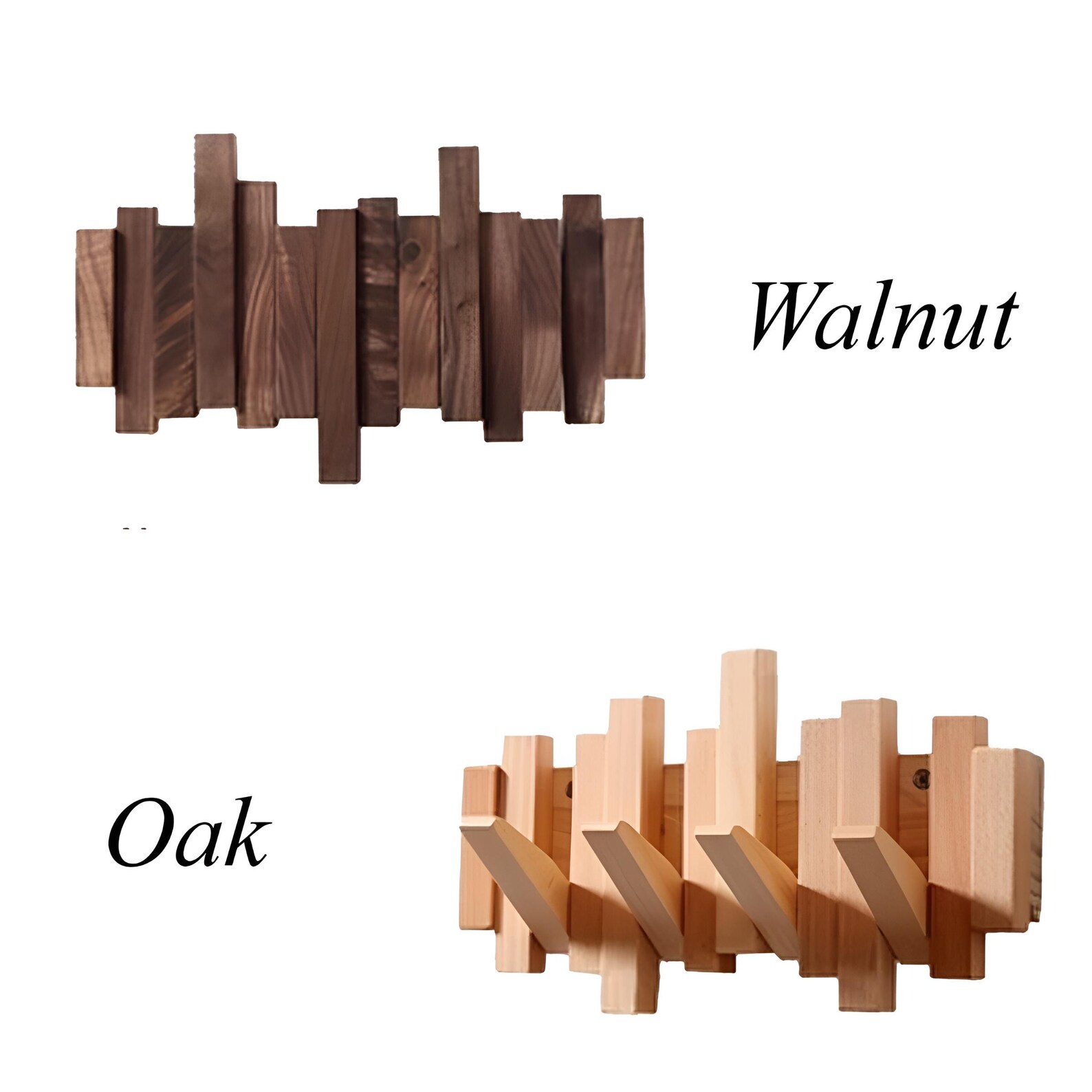 Wood Piano Key Coat Rack Rustic Hooks Wood Towel Rack Hanging Clothes ...