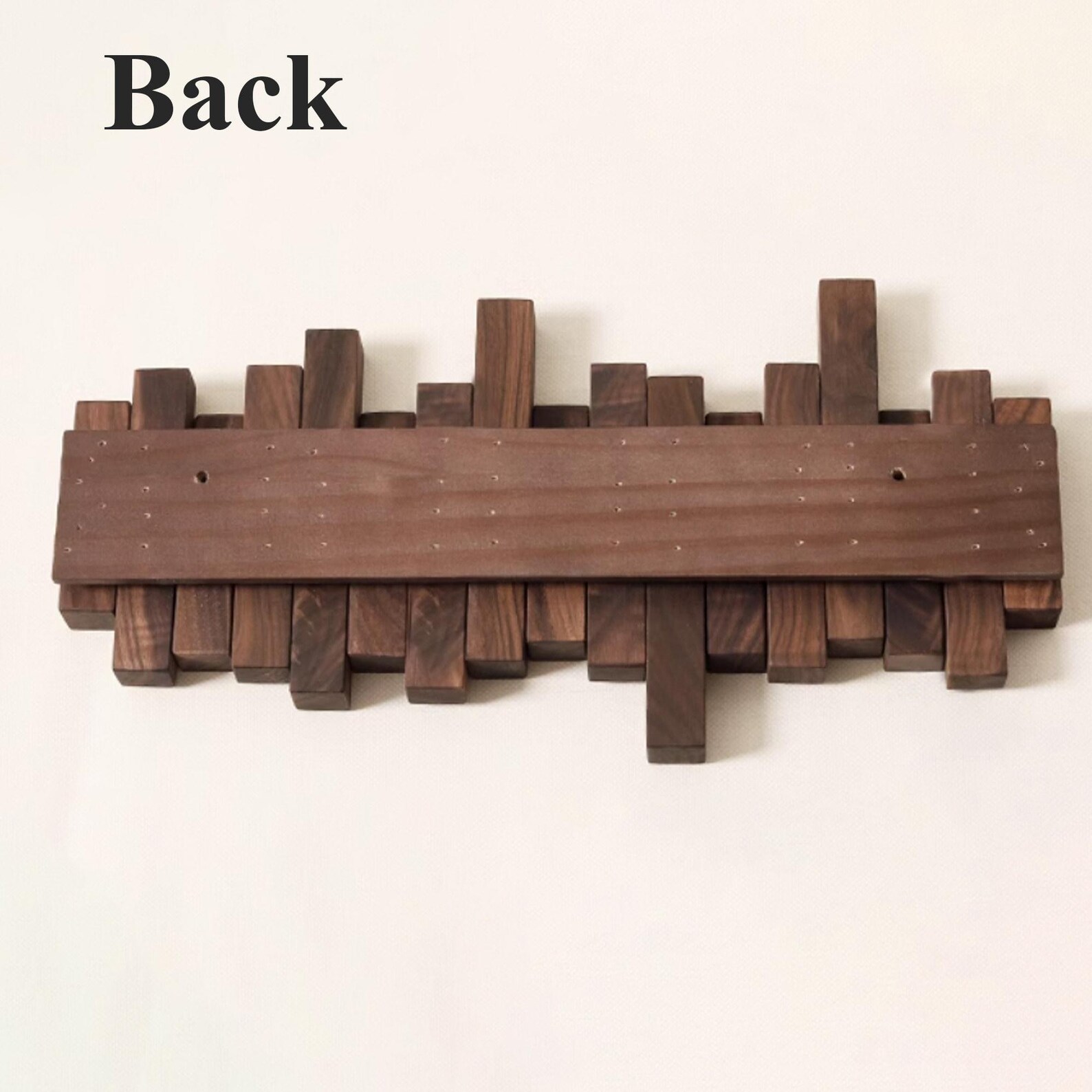 Wood Piano Key Coat Rack Rustic Hooks Wood Towel Rack Hanging Clothes ...