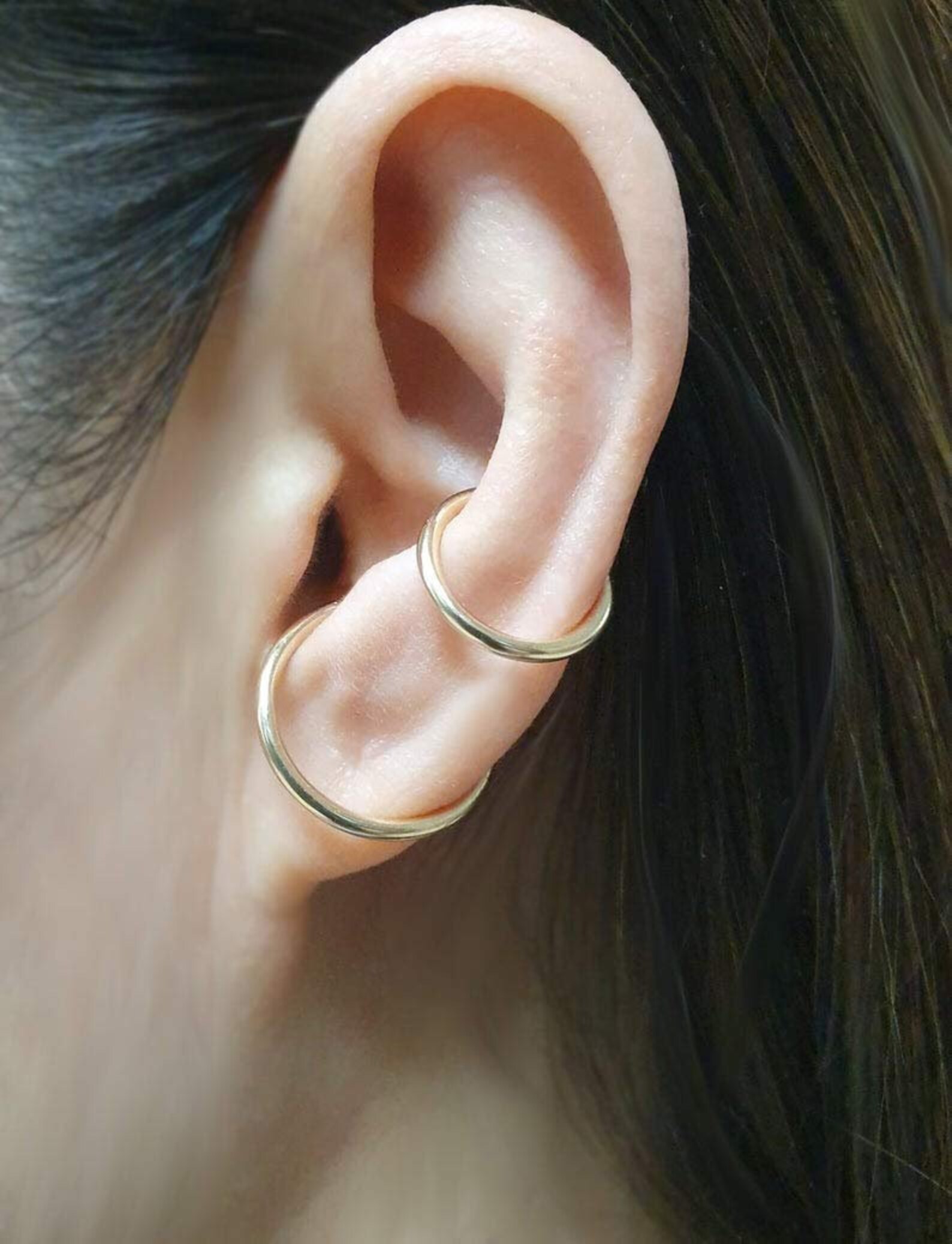 14gauge Small or Big Ear Cuff Fake Conch Piercing Ear - Etsy