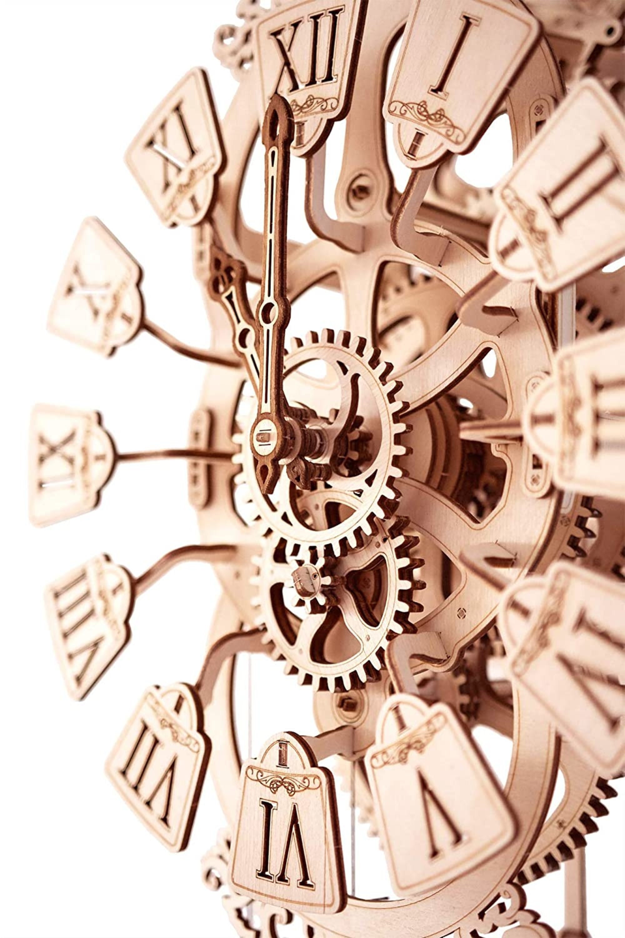 Wall Clock 3D Wooden Puzzle Model Kits for Adults Wooden | Etsy