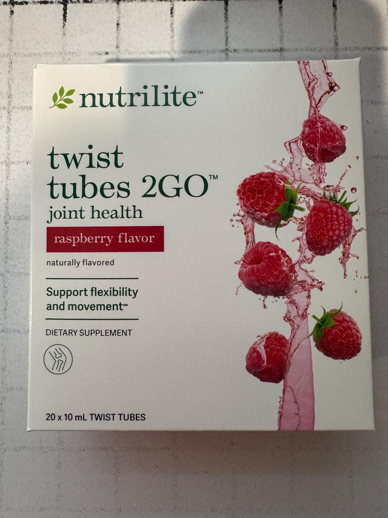 Nutrilite Twist Tubes 2GO – Joint Health - Raspberry 20 Twist Tubes - Etsy