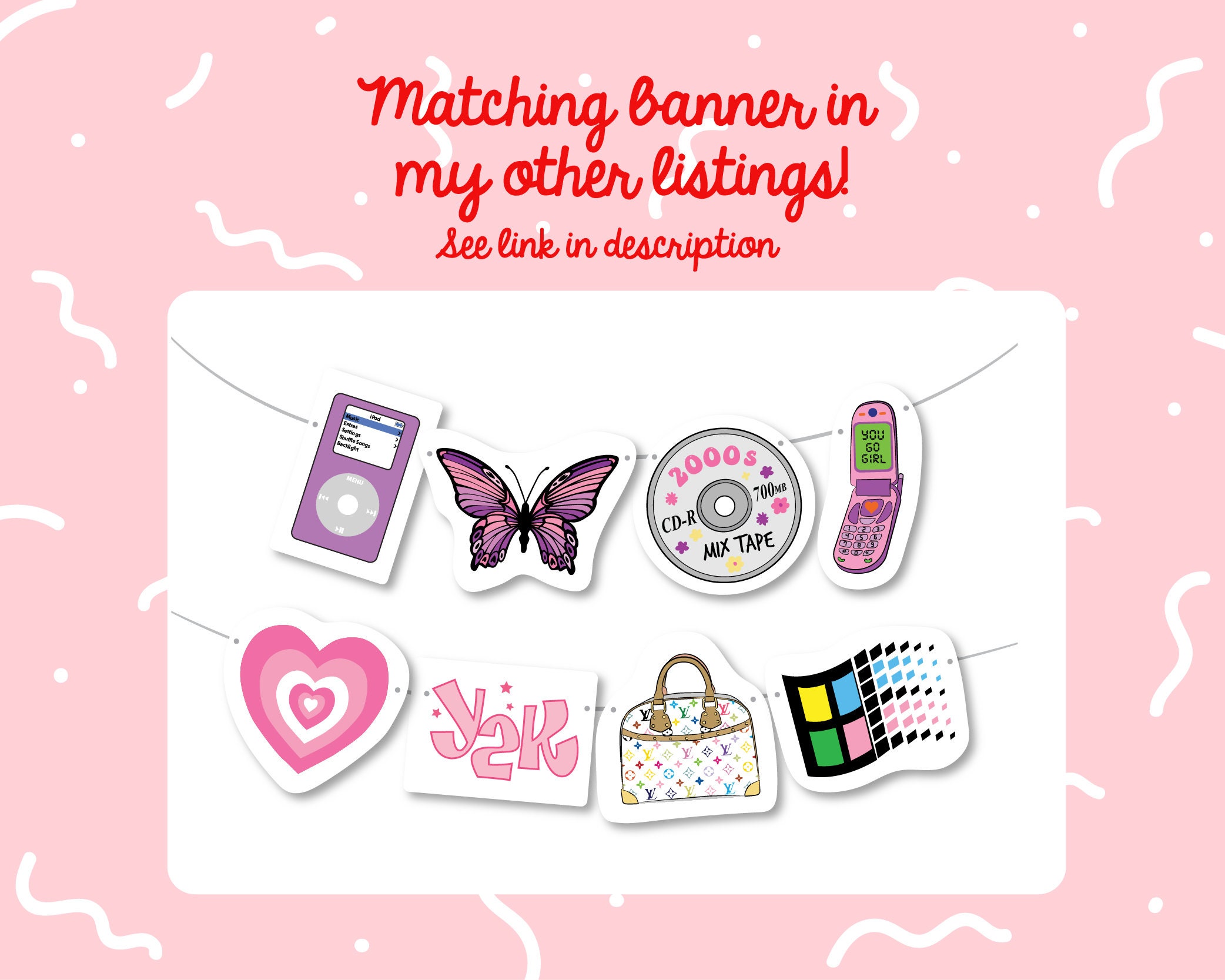 Y2K Cupcake Toppers Y2K Party Y2K Party Decorations Y2K | Etsy UK