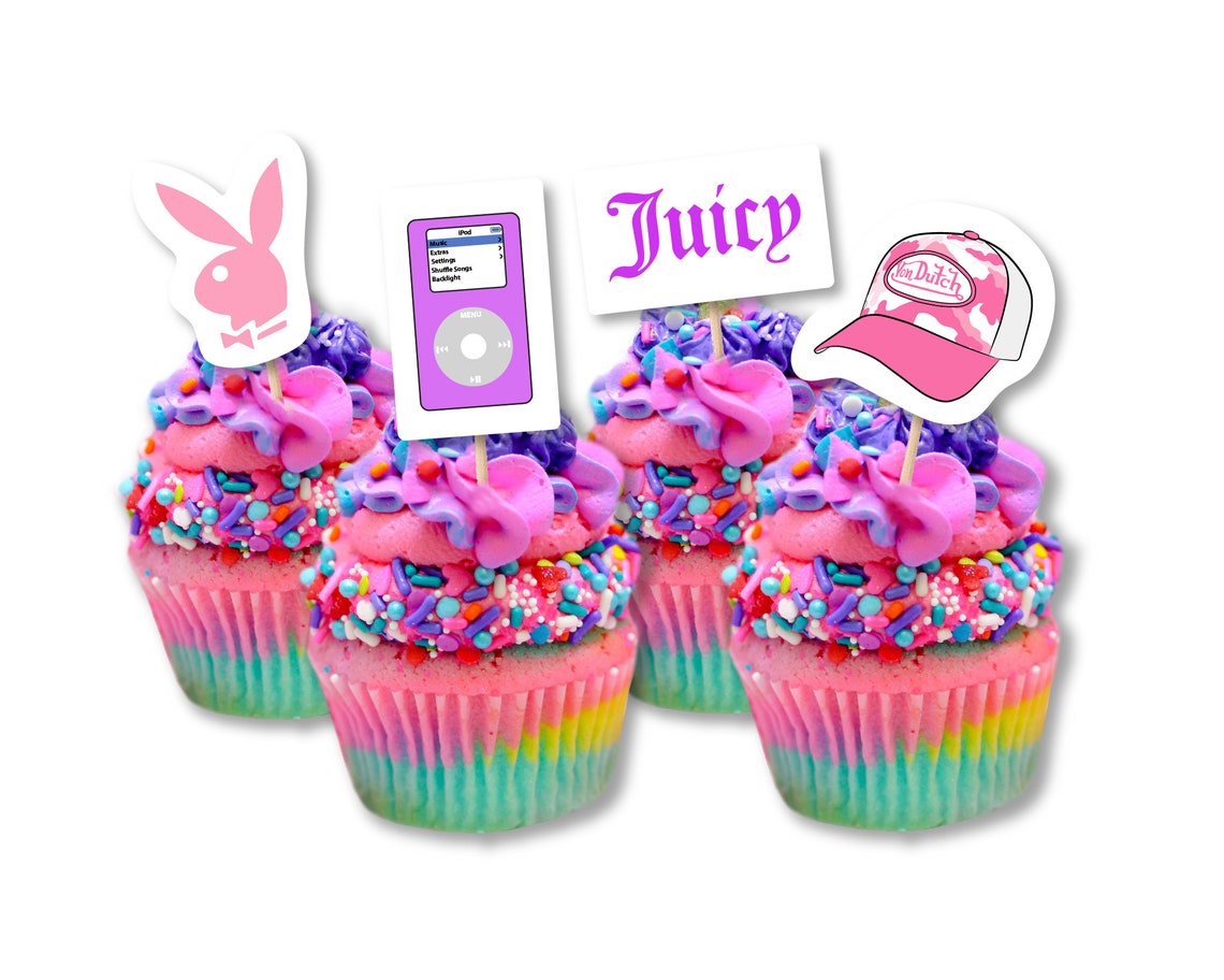 Y2K Cupcake Toppers Y2K Party Y2K Party Decorations Y2K - Etsy UK