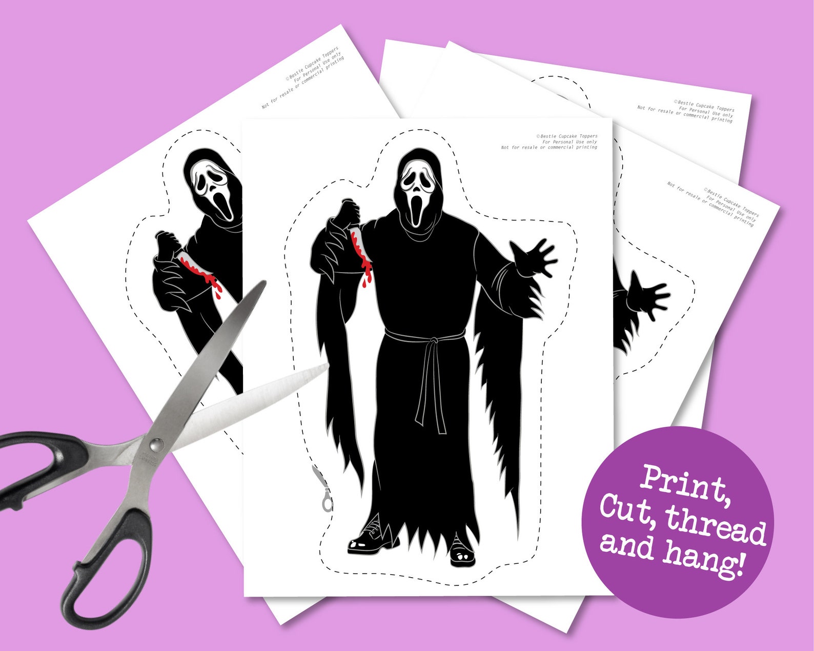 Scream Banner Ghostface Banner Scream Movie Party Scream - Etsy