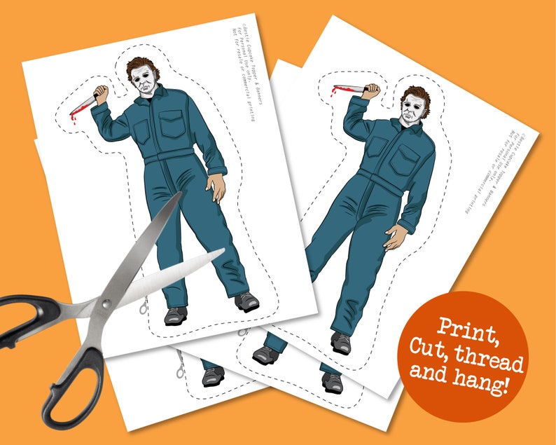 Michael Myers Banner Michael Myers Party Supplies Michael - Etsy Australia