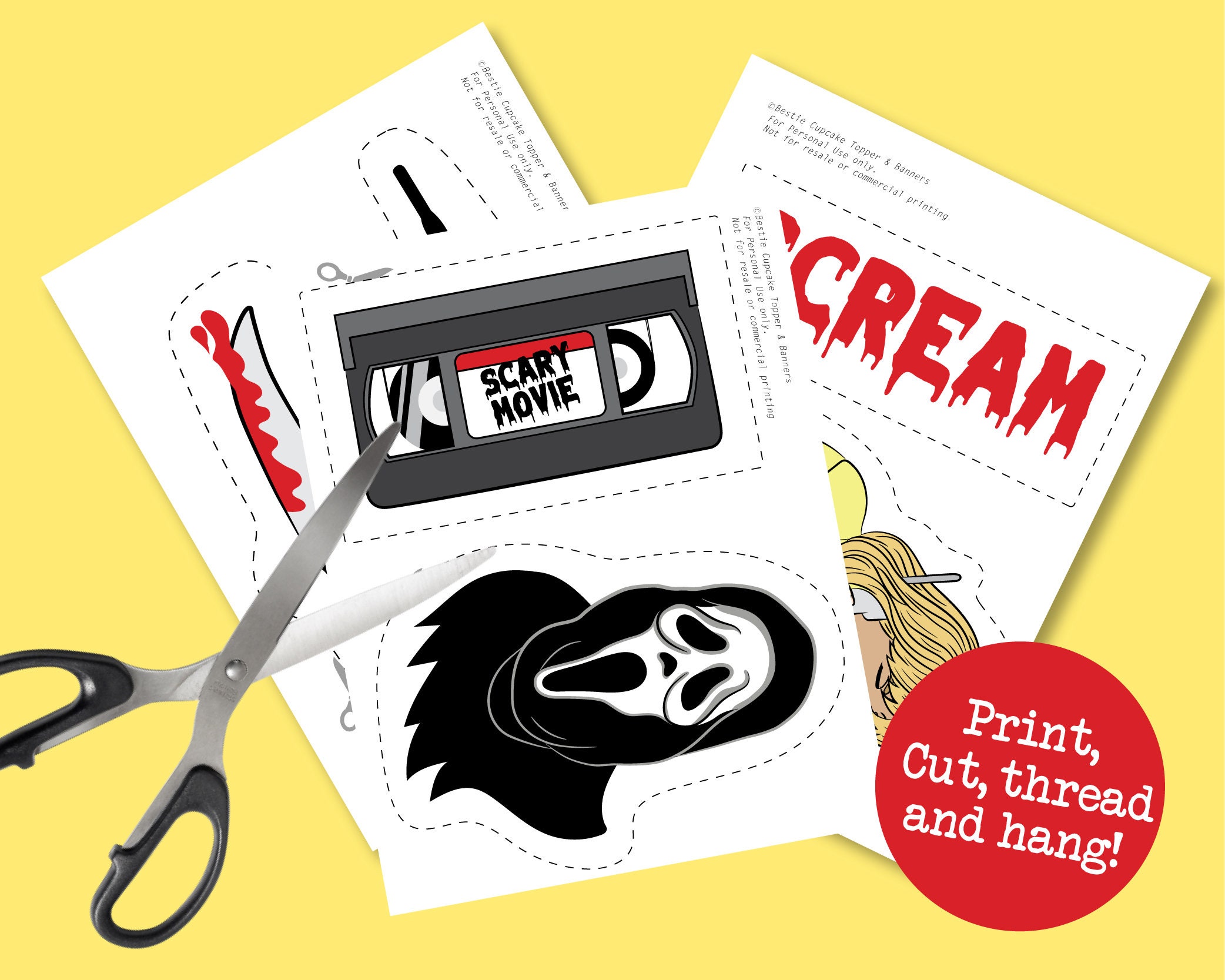 Scream Banner Scream Party Banner Scream Movie Party - Etsy UK