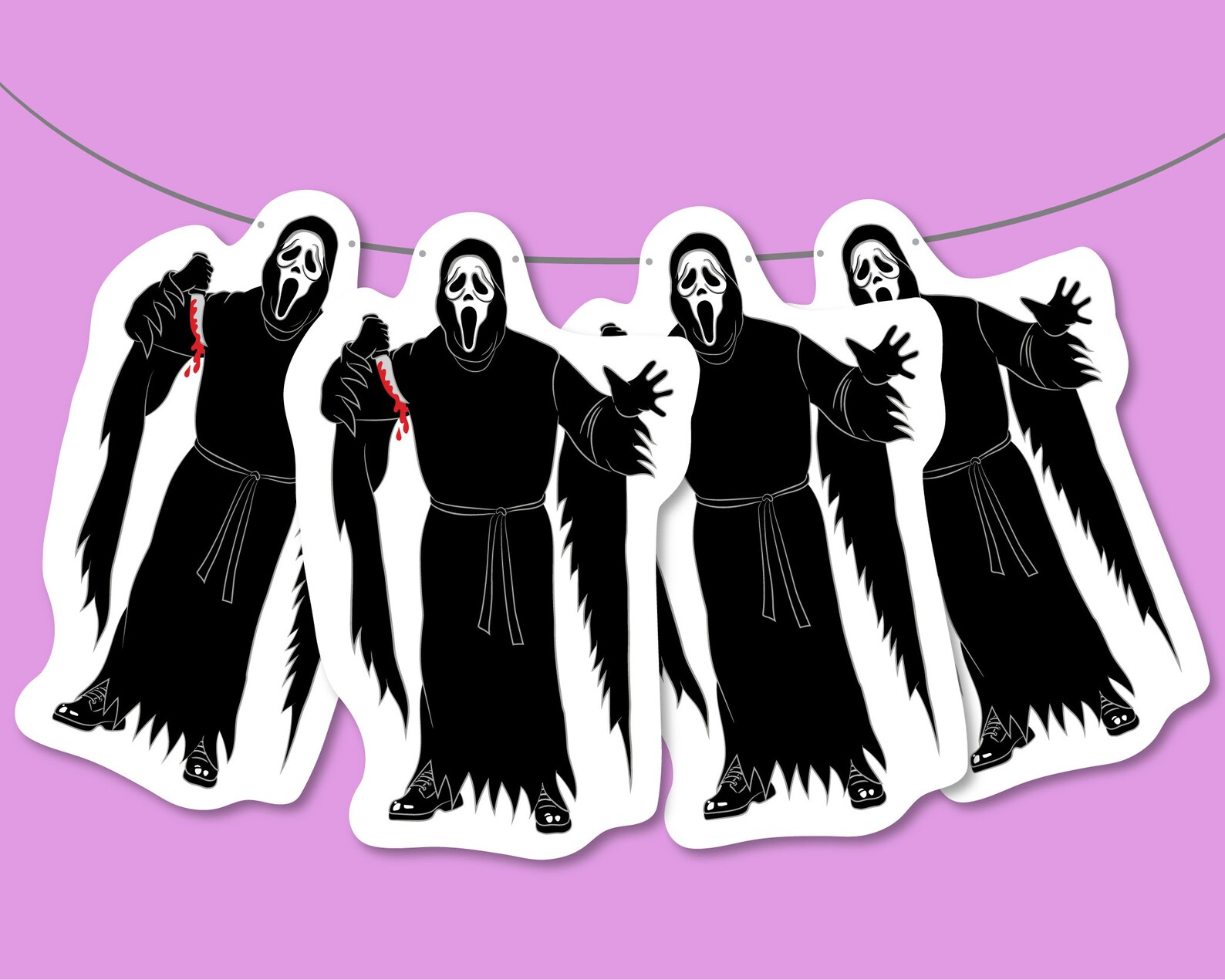 Scream Banner Ghostface Banner Scream Movie Party Scream - Etsy