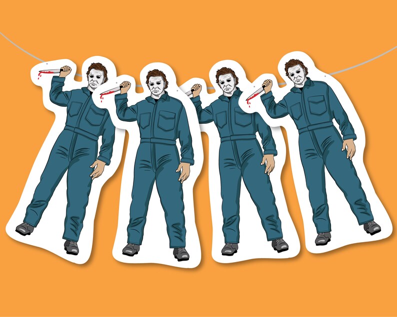Michael Myers Banner Michael Myers Party Supplies Michael - Etsy Australia