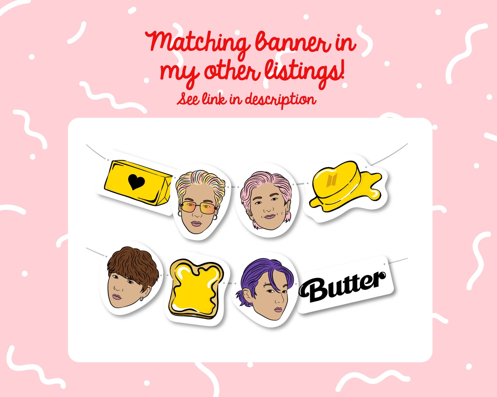 BTS Army Banner BTS Butter Banner BTS Party Decorations - Etsy