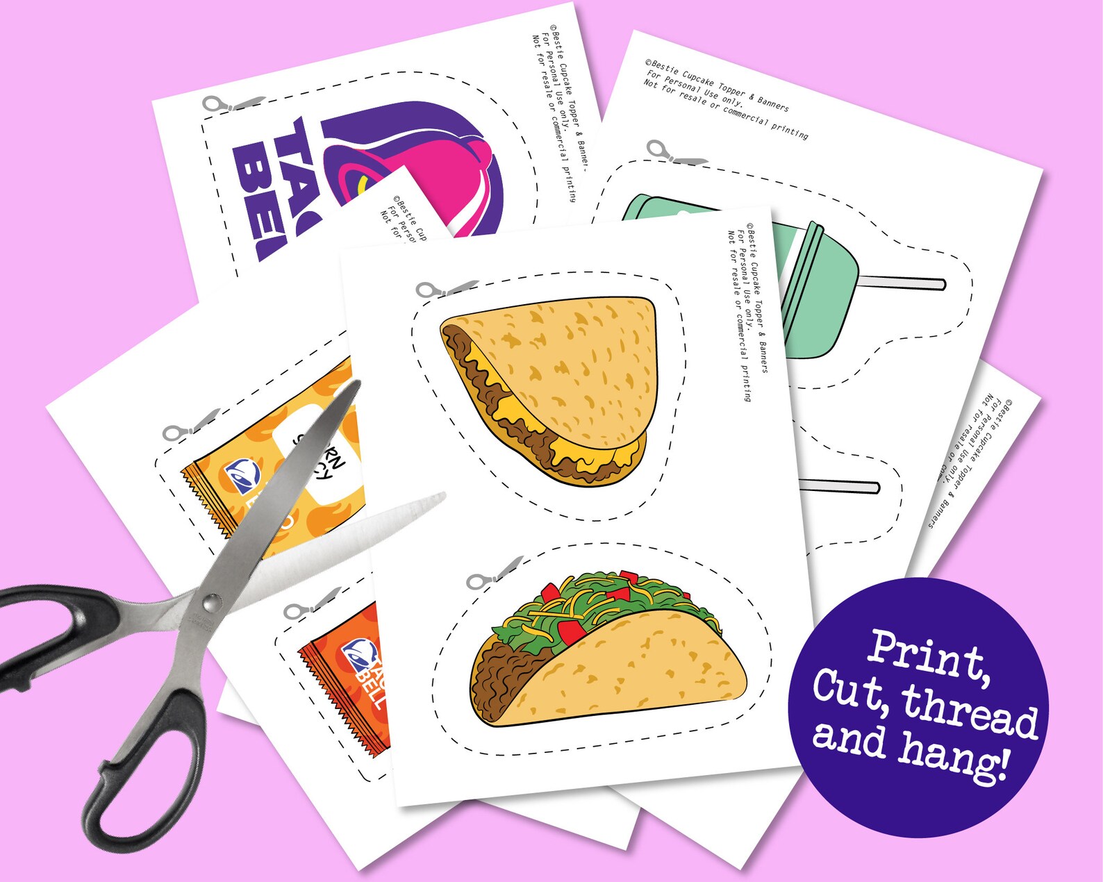 Taco Bell Banner Taco Bell Party Taco Bell Birthday Taco | Etsy