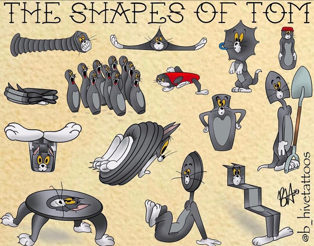 The Shapes of Tom - Etsy