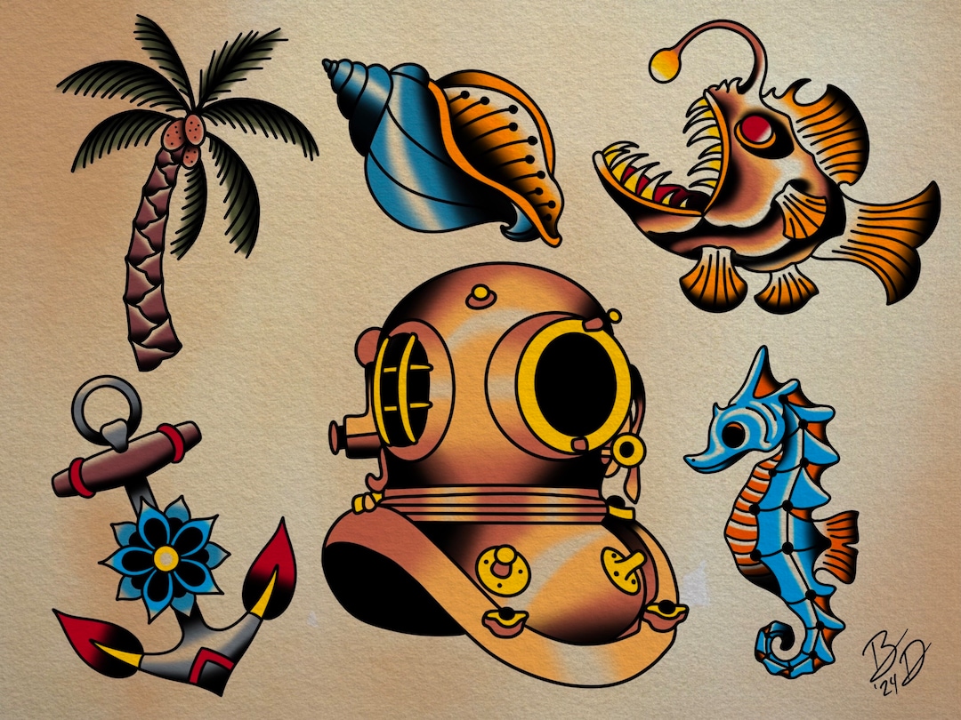 Traditional Flash Sheet #4 - Etsy