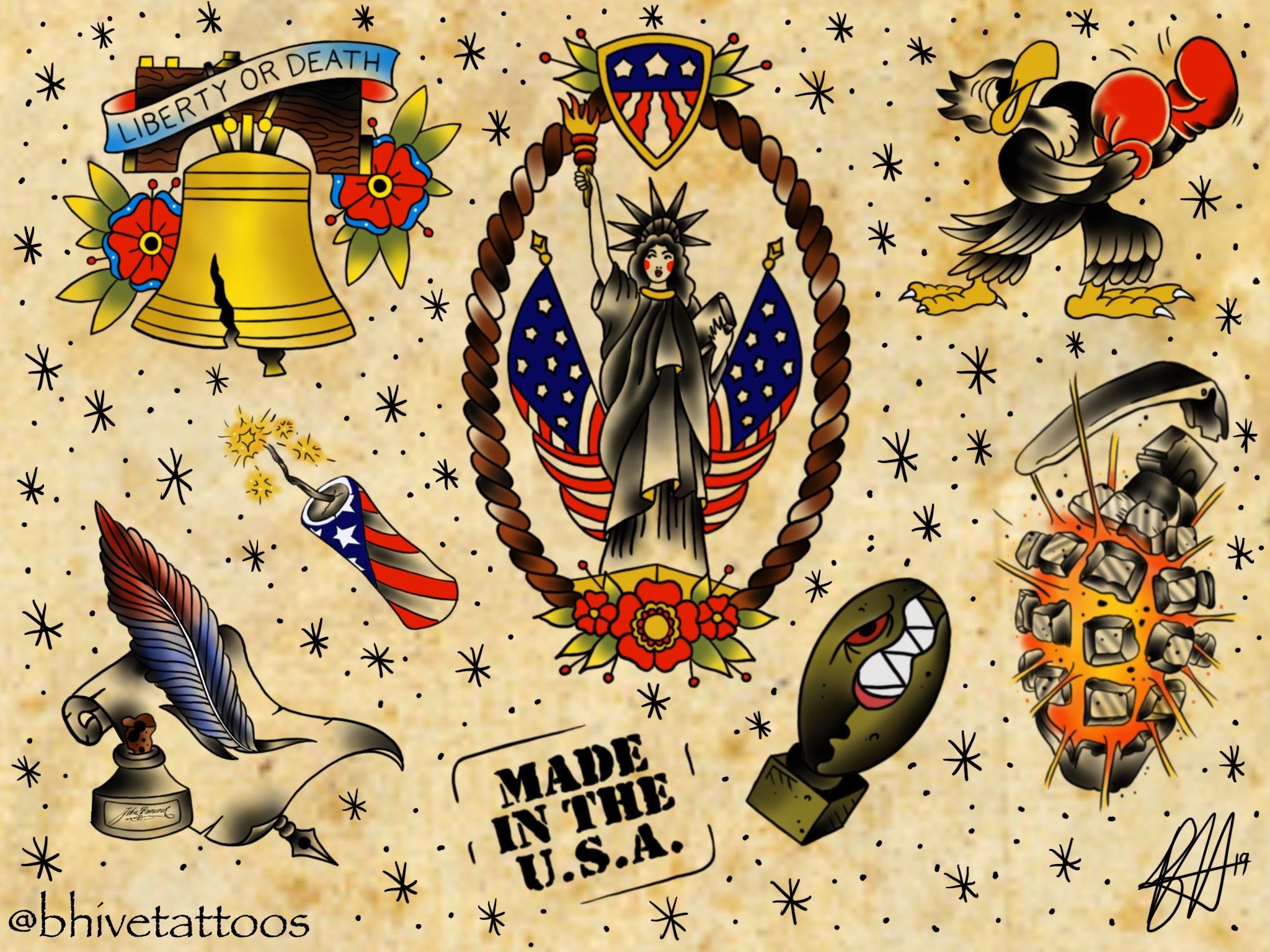 USA Traditional Flash Sheet - Etsy