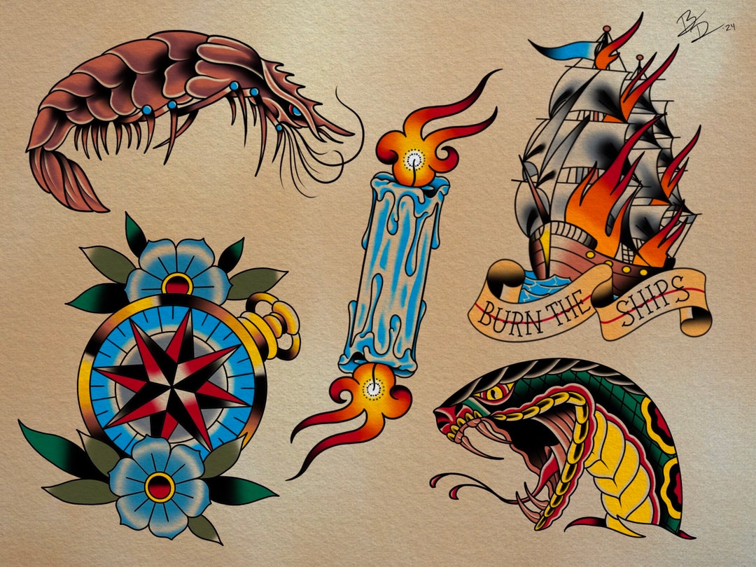 Traditional Flash Sheet #1 - Etsy