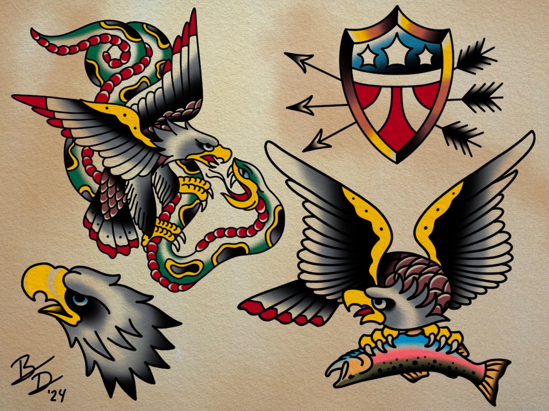 Traditional Flash Sheet #5 - Etsy