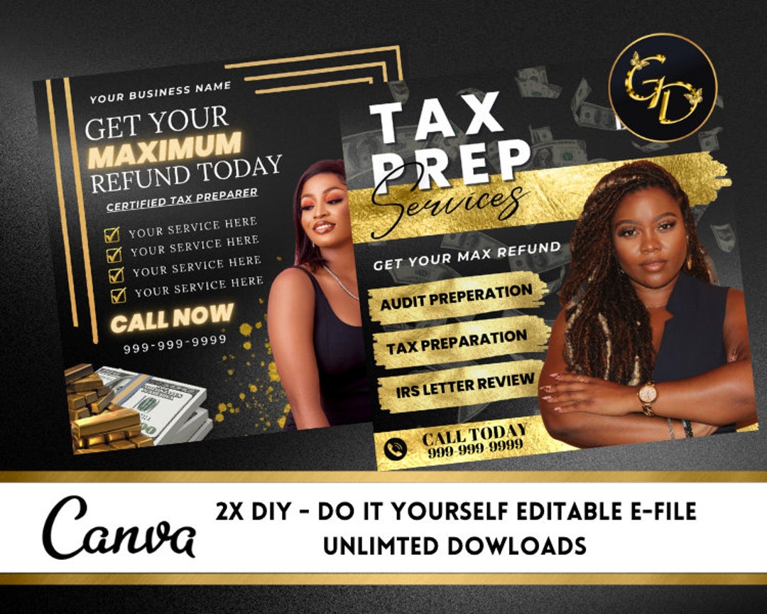 Tax Prep Bundle, Tax Prep Instagram, Tax Prep Flyer Bundle, Tax Flyer ...