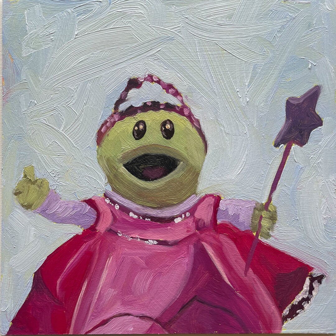 Nanalan’ Painting, Oil, 6x6 on Board, Fine Art, Oil Painting, Original ...