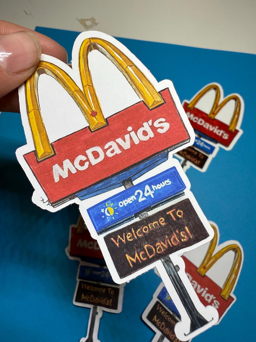 Mcdavid’s Mcdonald’s Sticker - Etsy