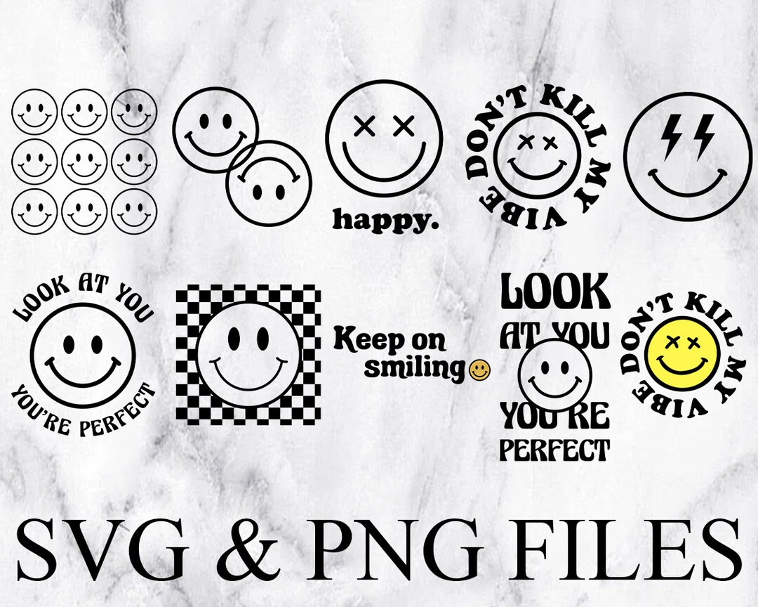Smiley Face Svg Smiley Svg Happy Face Svg Yellow Smiley - Etsy Singapore