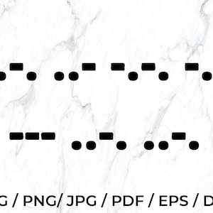 Morse Code for fuck Off SVG PNG Cuss Word Svg - Etsy