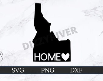 Idaho State SVG DXF PNG Cricut Cut File Silhouette Cut | Etsy