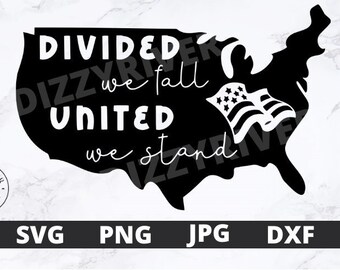 Divided We Fall Svg - Etsy