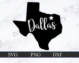 Texas State SVG DXF PNG Cricut Cut File Silhouette Cut | Etsy