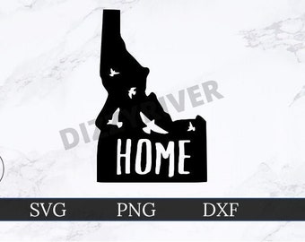 Idaho State SVG DXF PNG Cricut Cut File Silhouette Cut | Etsy