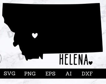 Montana State SVG DXF PNG Cricut Cut File Silhouette | Etsy
