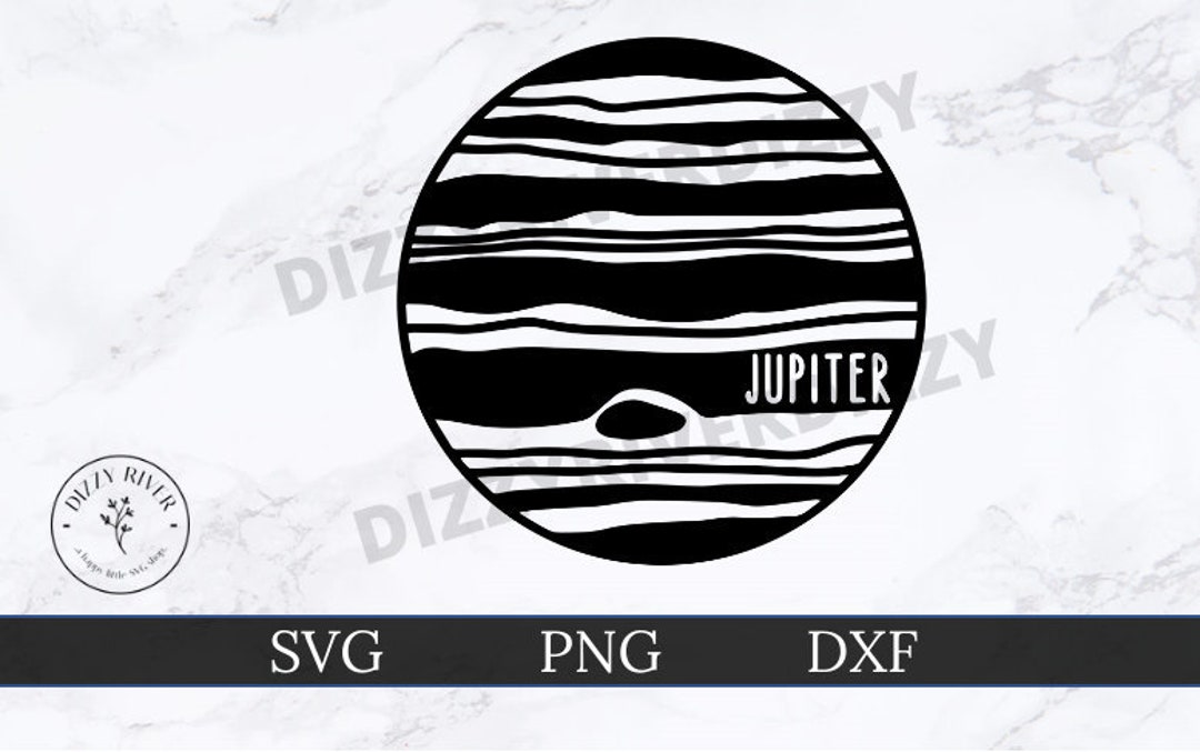 Jupiter SVG | DXF | PNG | Cricut Cut File | Silhouette Cut File ...