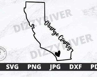 Orange County Svg - Etsy