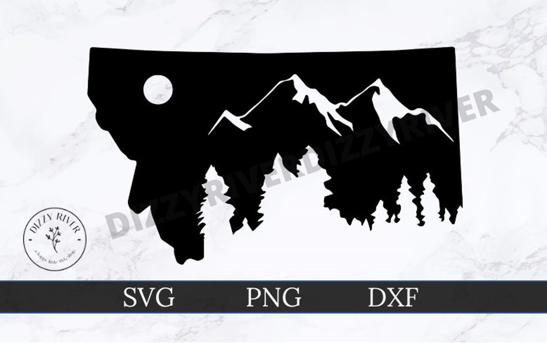 Montana State SVG | DXF | PNG | Cricut Cut File | Silhouette Cut File ...