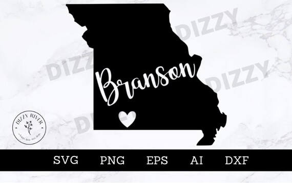 Branson Missouri SVG DXF PNG Eps Ai Cricut Cut File | Etsy
