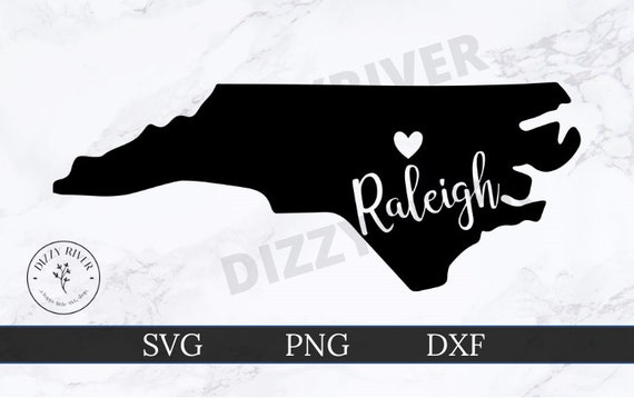 Raleigh North Carolina SVG DXF PNG Cricut Cut File - Etsy