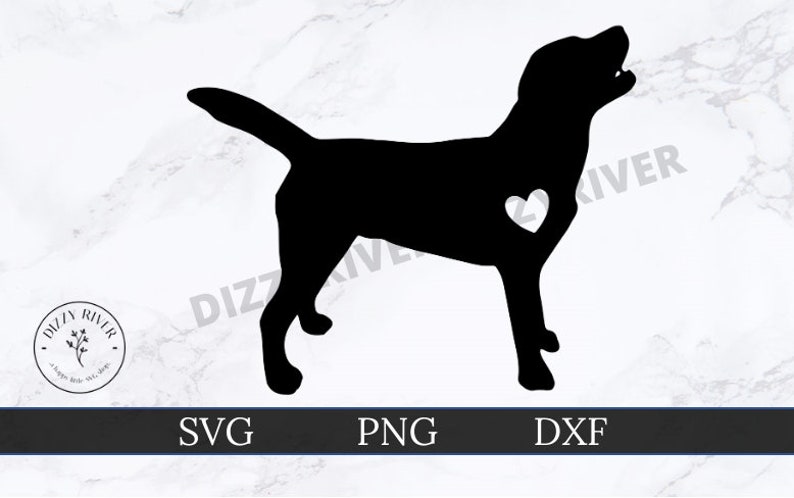 Labrador Retriever Outline SVG DXF PNG Cricut Cut File Silhouette Cut ...